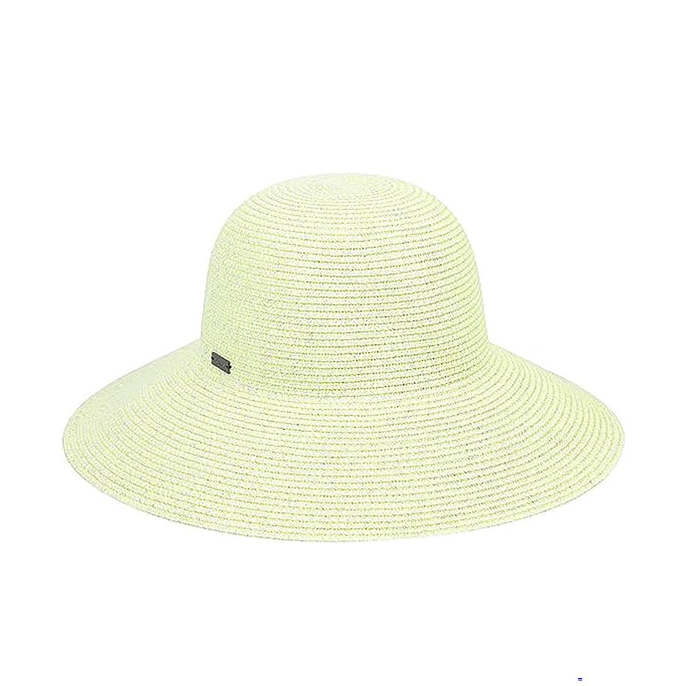 WIDE BRIM PACKABLE STRAW HAT, LEMON | proper topper