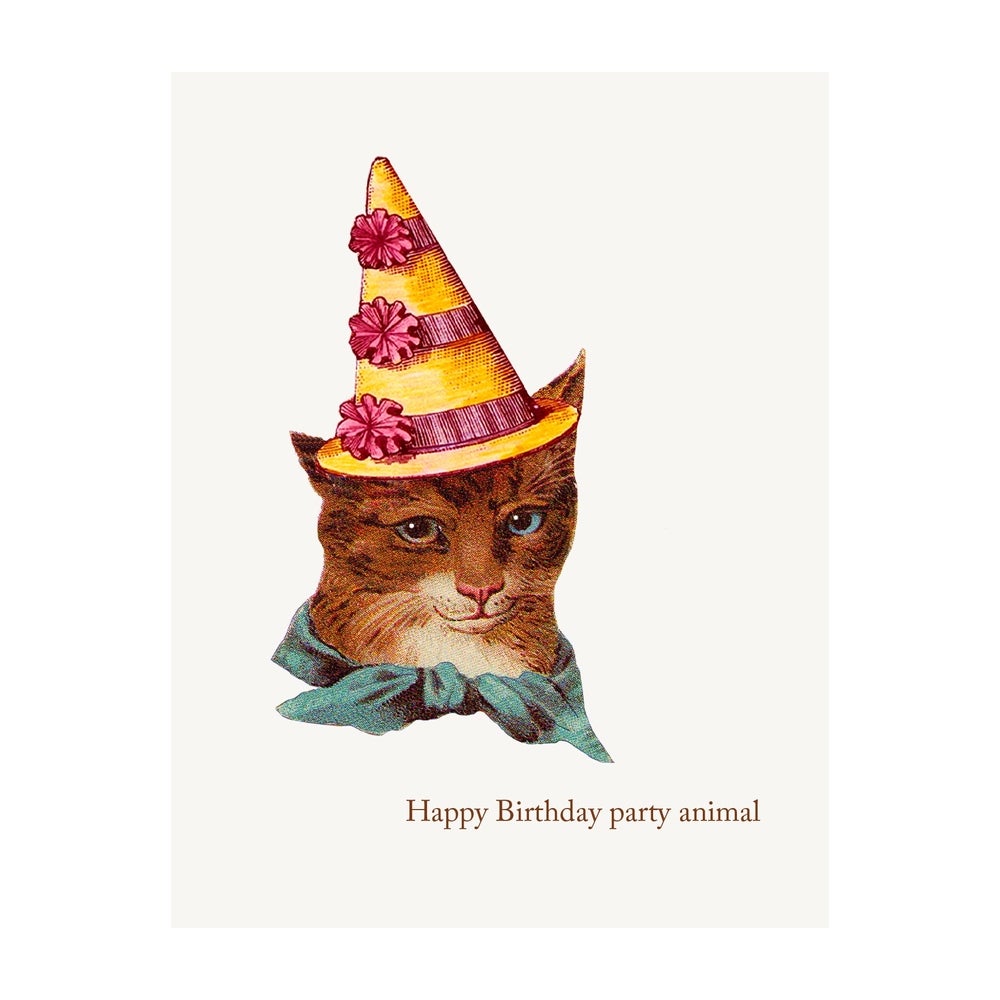 HAPPY BIRTHDAY PARTY ANIMAL CARD | proper topper